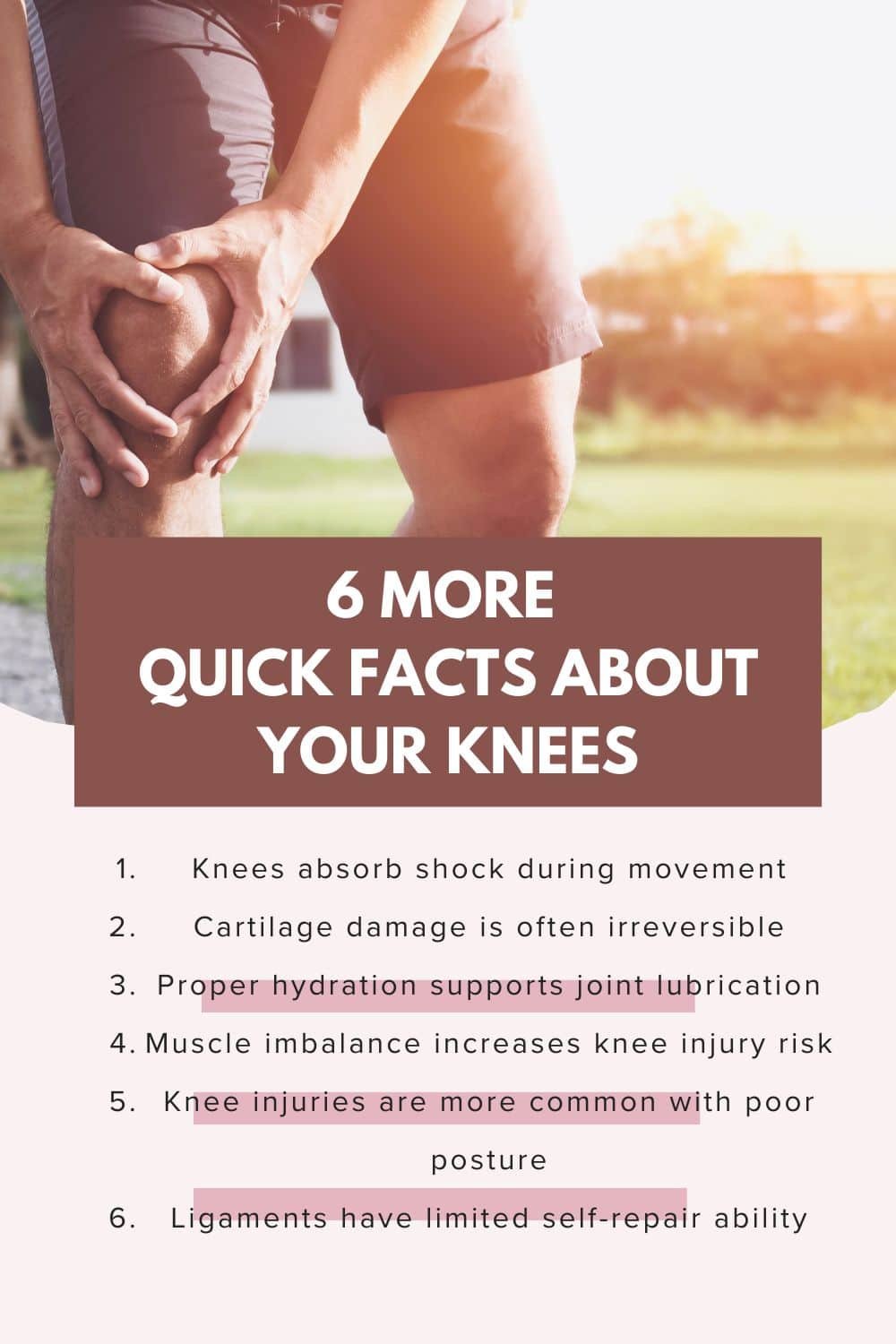6 Quick Facts About Your Knees You Should Know - Fitness Guides