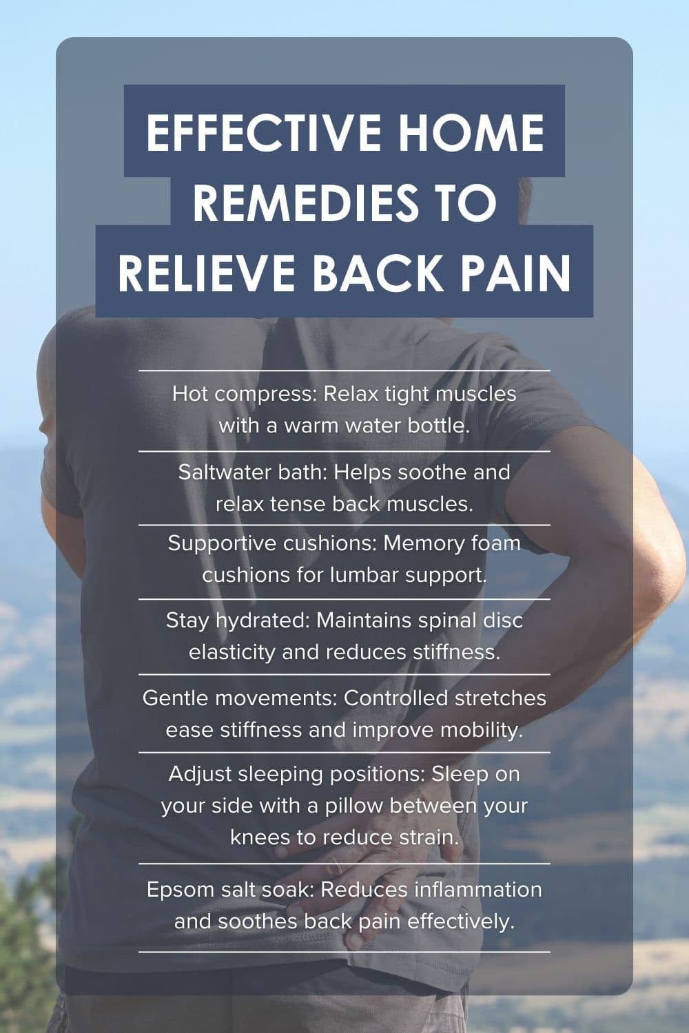 Effective Home Remedies to Relieve Back Pain - Fitness Guides